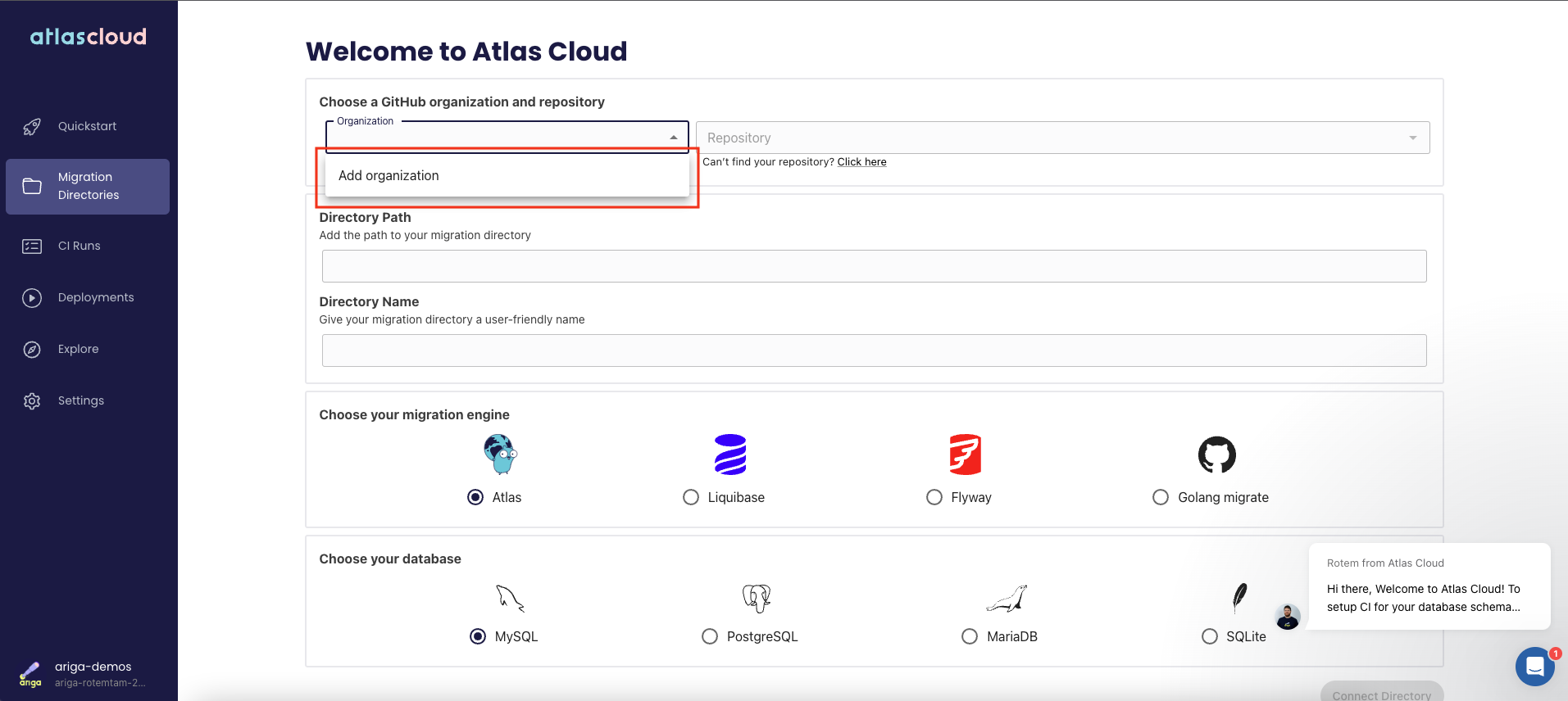 Setting Up Ci For Your Database With Atlas Cloud Atlas Open Source Database Schema
